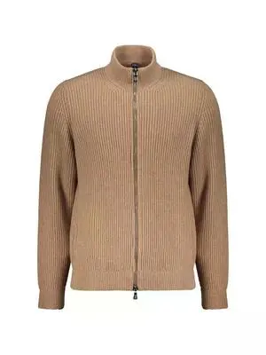Fedeli Long-sleeve Zip Cardigan - Neutrals
