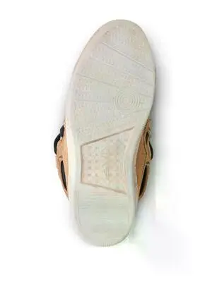LANVIN Curb Cut-out Lace-up Sneakers - Neutrals