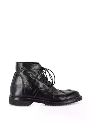 Rick Owens Leather Ankle Boots