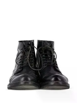 Rick Owens Leather Ankle Boots