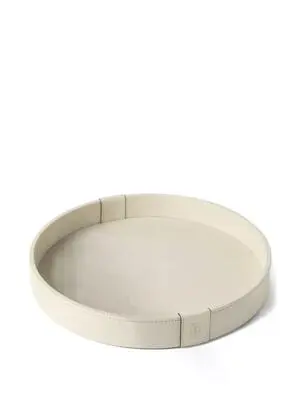 Brunello Cucinelli Wooden Small Tray With Leather Cover