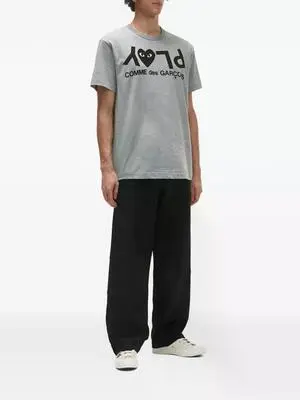 Play Comme Des Garcon Heart Cotton T-shirt