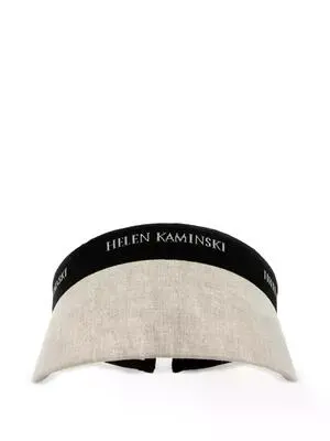 Helen Kaminski Linen Brooke Visor - Neutrals