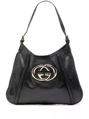 Gucci 2000-2015 Calfskin Interlocking G Britt Shoulder Bag