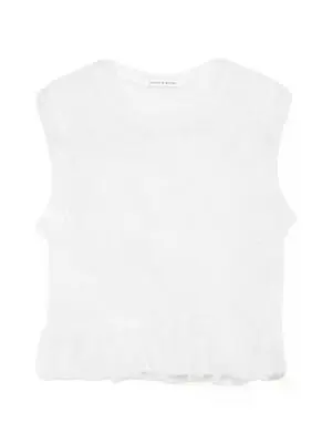 Cecilie Bahnsen Sleeveless Celia Vest - White