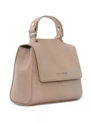 ORTIGNI Mini Sveva Soft Leather Tote Bag - Neutrals