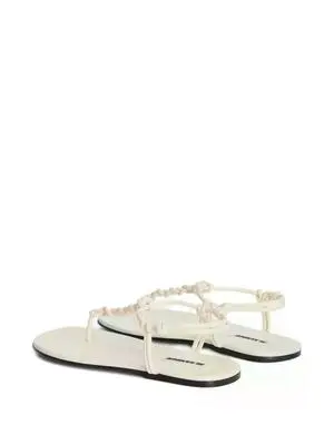 JIL SANDER Knotted Strap Sandals