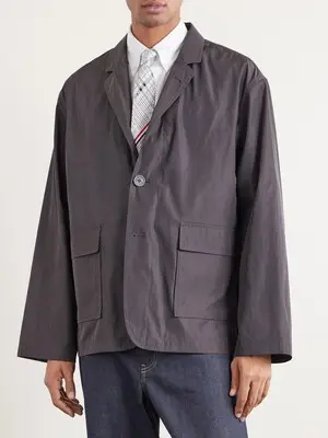 Thom Browne Packable Shell Jacket - Gray