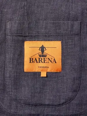 Barena Venezia Unstructured Double-breasted Linen-blend Suit Jacket