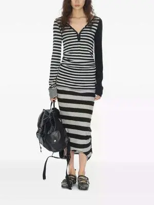 OPEN YY Striped Convertible Hook Top