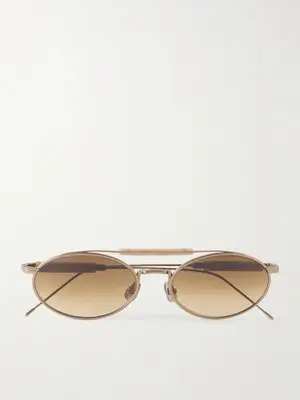 Brunello Cucinelli Round-frame Sunglasses - Brown