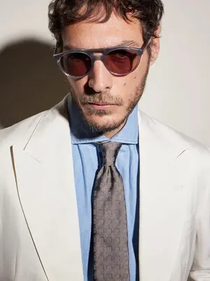 Brunello Cucinelli Round-frame Sunglasses - Blue
