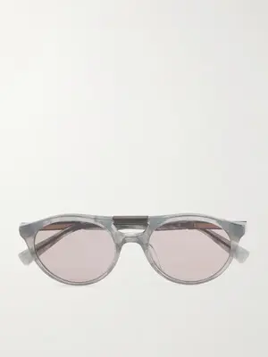 Brunello Cucinelli Round-frame Sunglasses - Blue
