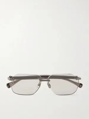Brunello Cucinelli Tyler Square-frame Sunglasses - Silver