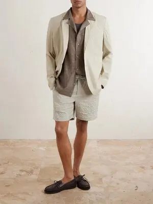 Orlebar Brown Alex Straight-leg Drawstring Shorts - Neutrals