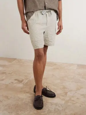 Orlebar Brown Alex Straight-leg Drawstring Shorts - Neutrals