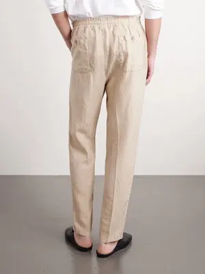 Altea Mattia Straight-leg Linen Trousers