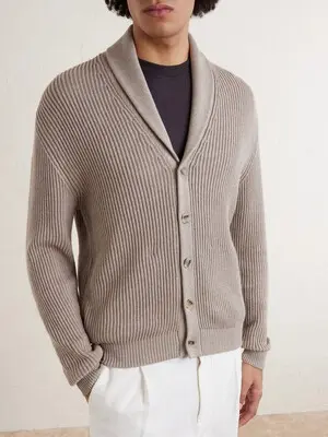 Altea Shawl-collar Ribbed Cardigan