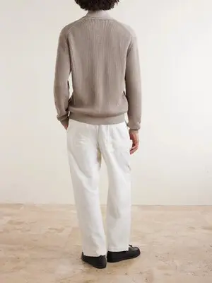 Altea Shawl-collar Ribbed Cardigan