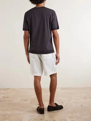 Altea Cecil Lyocell And Cotton-blend Jersey T-shirt - Brown