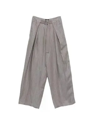 ELEH Pinstripe Wide Leg Trousers