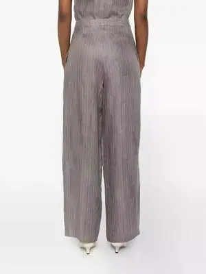 ELEH Pinstripe Wide Leg Trousers