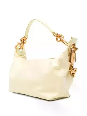 Balmain Leather Tote With Chain Detail