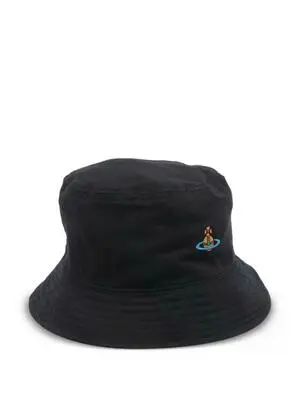 VIVIENNE WESTWOOD Orb Embroidered Bucket Hat - Black