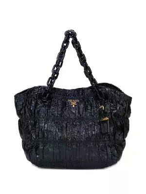 Prada Gaufre Chain Handle Tote Bag