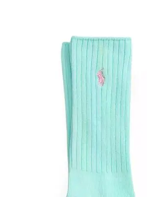 Polo Ralph Lauren Ribbed Crew Socks - Blue