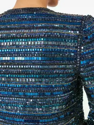 Jenny Packham Alma Beaded Jacket - Blue