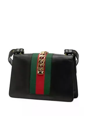 Gucci Small Leather Sylvie Web Satchel