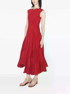 Tory Burch Flared Cotton-silk Dress