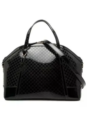 Gucci Large Microssima Patent Dome Satchel 2000-2015