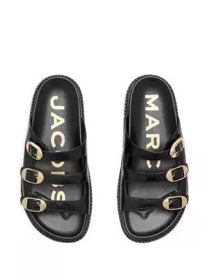 Marc Jacobs Buckle-detail Leather Slides