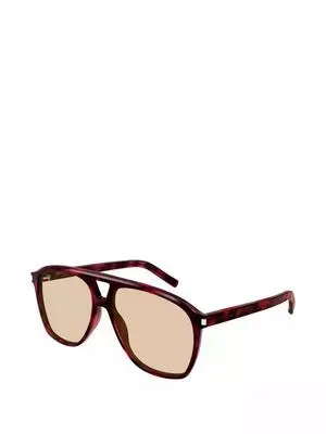 Saint Laurent Dune Pilot Sunglasses - Brown