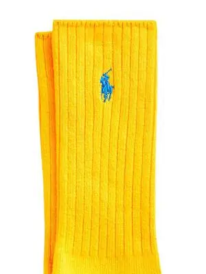 Polo Ralph Lauren Polo Pony Ribbed Socks - Yellow