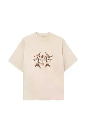 Gcds Studded Logo-detail T-shirt - Neutrals