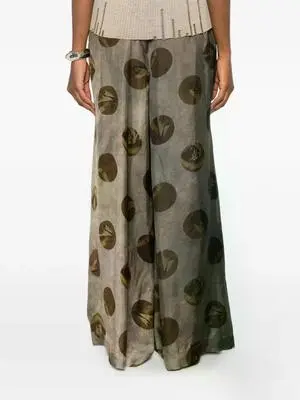 UMA WANG Circle-print Trousers