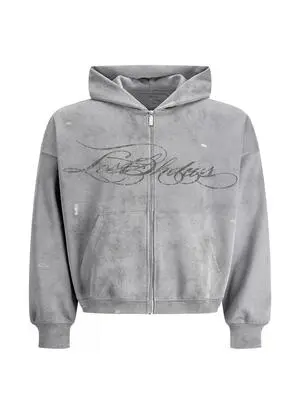 LOSTSHDWS Distressed Script Hoodie