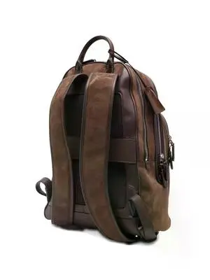 Santoni Zipped Suede Backpack