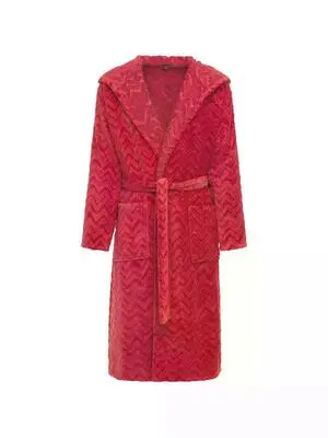 Missoni Zigzag-pattern Bathrobe - Red