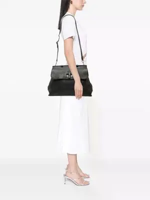 Gucci 2016-2026 Large Leather Daily Satchel - Black