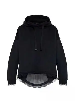 ALLSAINTS Lace Trim Hoodie