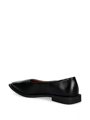 SUMMERY COPENHAGEN Pointed Flat Pumps - Black