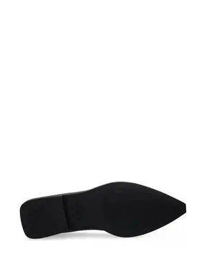 SUMMERY COPENHAGEN Pointed Flat Pumps - Black