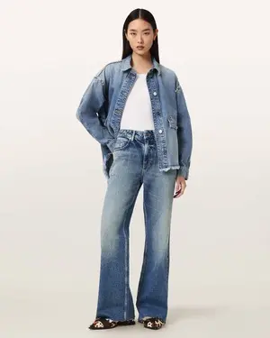 ALLSAINTS Ember Flare Jeans - Blue