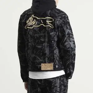 ICECREAM Tree Camo Denim Trucker Jacket