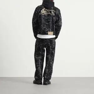 ICECREAM Tree Camo Denim Trucker Jacket