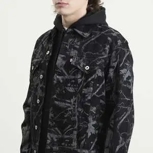 ICECREAM Tree Camo Denim Trucker Jacket